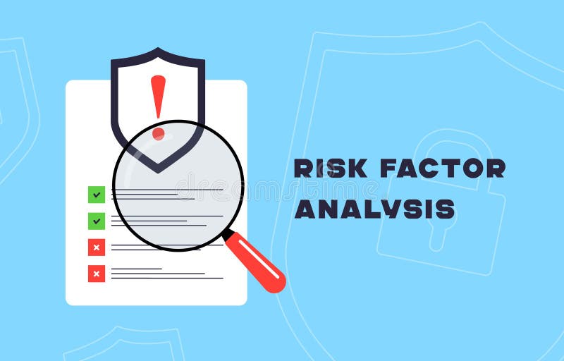 Risk Factor Analysis Vector Illustration - Data-driven Risk Assessment ...