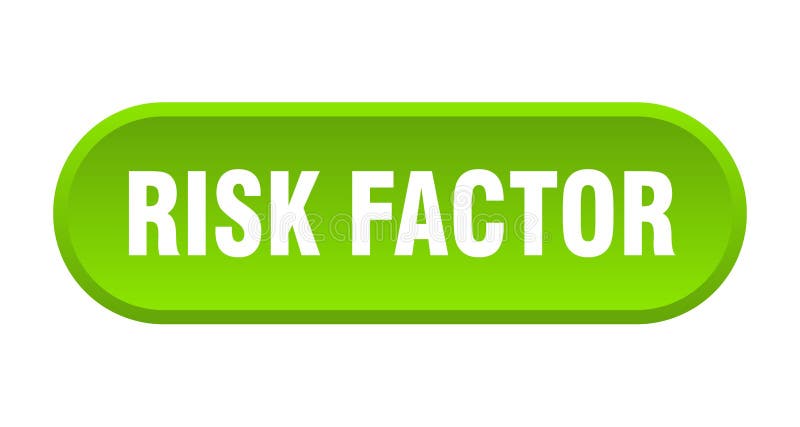Risk Factor Button On White Stock Illustration - Illustration of symbol ...
