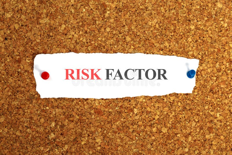Risk factor on paper stock photo. Image of environment - 158348072