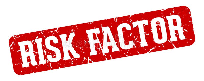 Risk Factor Rectangular Sign. Risk Factor Stamp Stock Vector ...