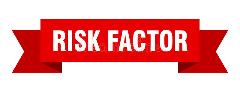 Risk Factor Ribbon. Risk Factor Isolated Band Sign Stock Vector ...