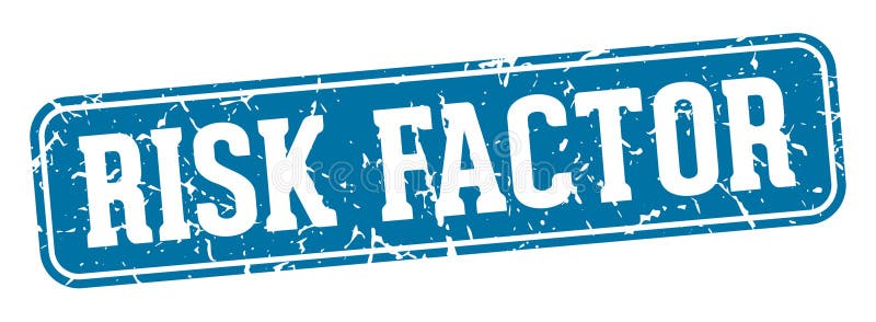 Risk Factor Rectangular Sign. Risk Factor Stamp Stock Vector ...