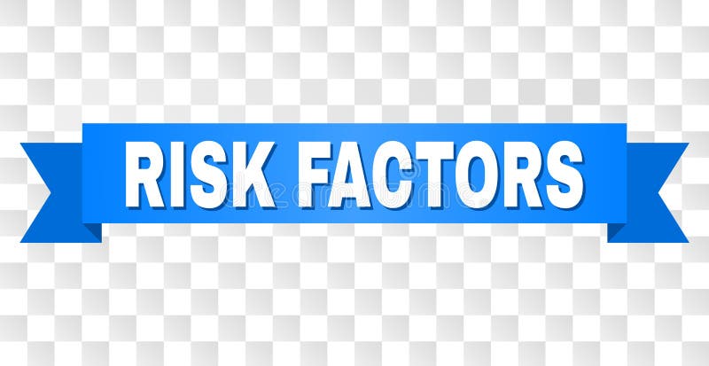 Blue Stripe with RISK FACTORS Caption Stock Vector - Illustration of ...