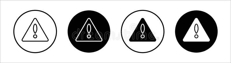 Risk Flat Line Icon Set. Risk Thin Line Illustration Vector Stock ...