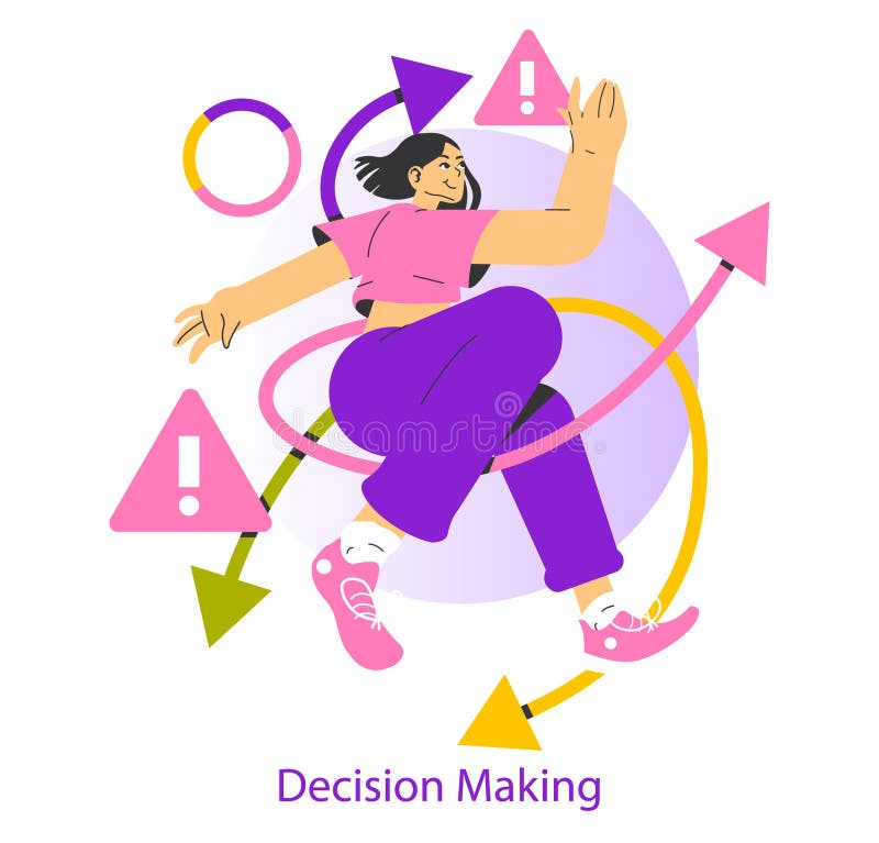 Risk. Flat Vector Illustration Stock Illustration - Illustration of ...