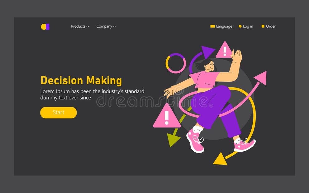 Risk. Flat Vector Illustration Stock Illustration - Illustration of ...