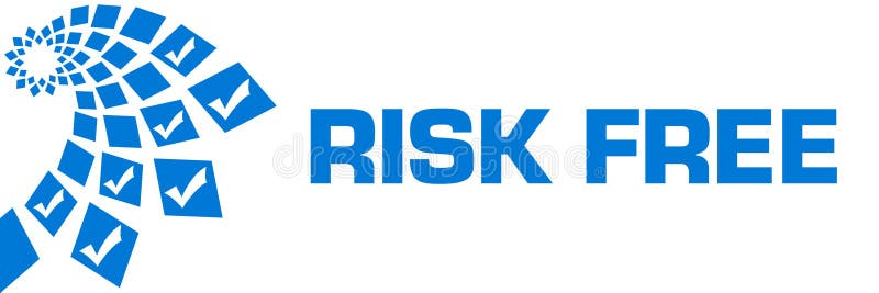 Risk Blue Rings Circular Background Squares Text Stock Illustration ...