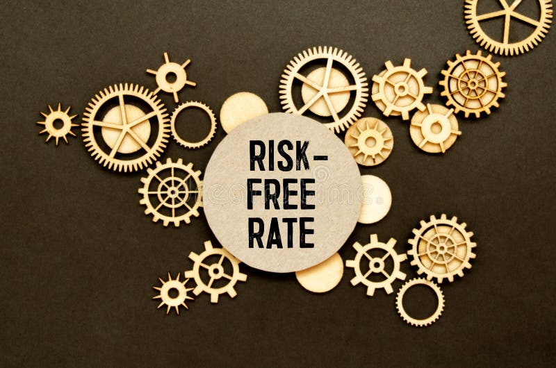 Risk-free Rate Bright Green Background. a Lot of Multi-colored ...