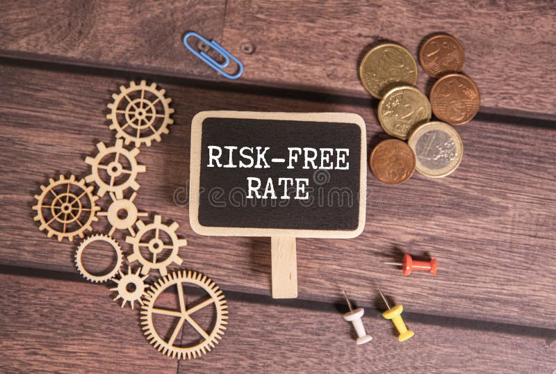 Risk-free Rate Bright Green Background. a Lot of Multi-colored ...