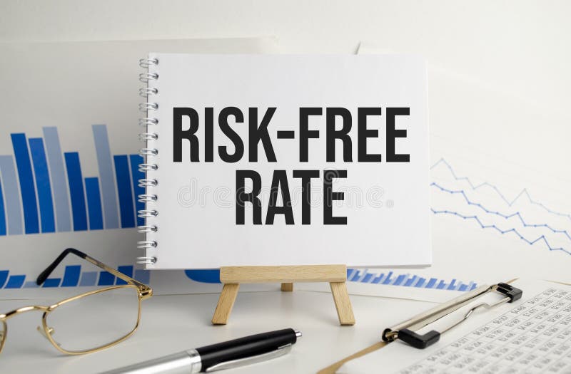 Risk-free Rate Words on Notepad. Business Concept Stock Image - Image ...