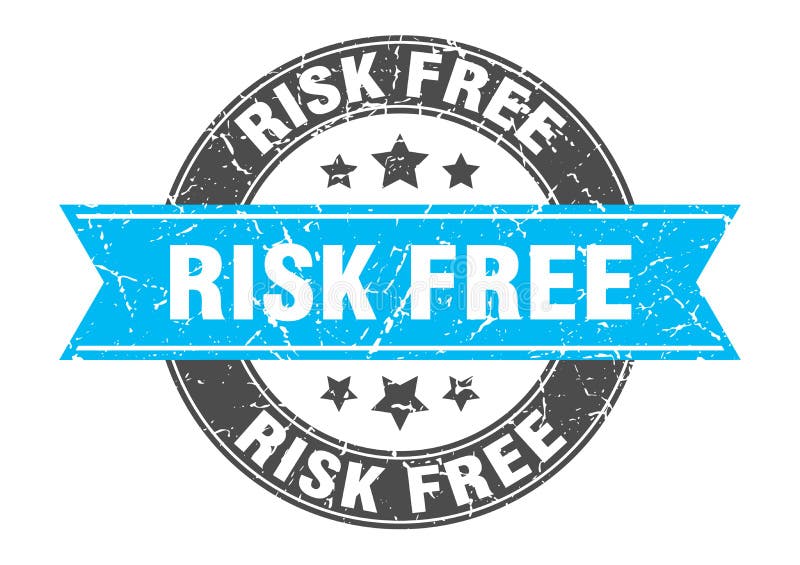 Risk Free Round Stamp with Ribbon. Label Sign Stock Vector ...