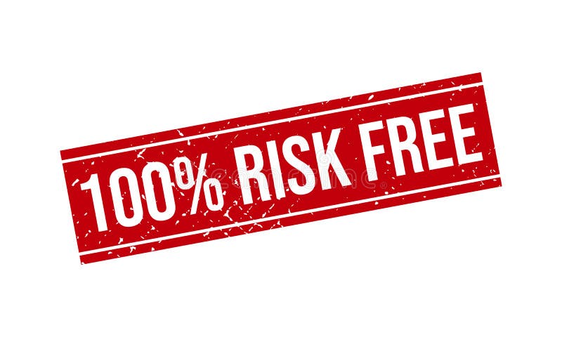 100 Risk Free Rubber Stamp. 100 Risk Free Grunge Stamp Seal Vector ...