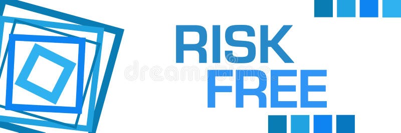 Risk Blue Rings Circular Background Squares Text Stock Illustration ...