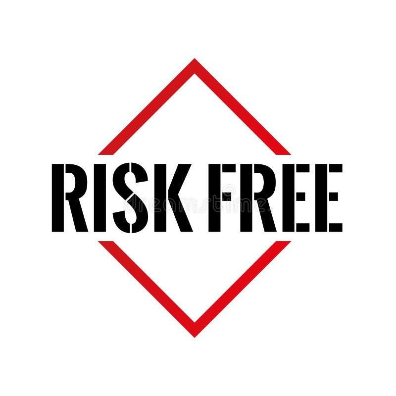 Risk free icon stock illustration. Illustration of back - 24407407