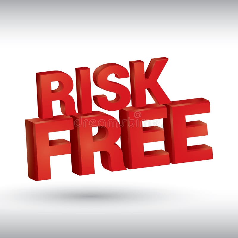 Risk Free. Vector Illustration Decorative Background Design Stock ...