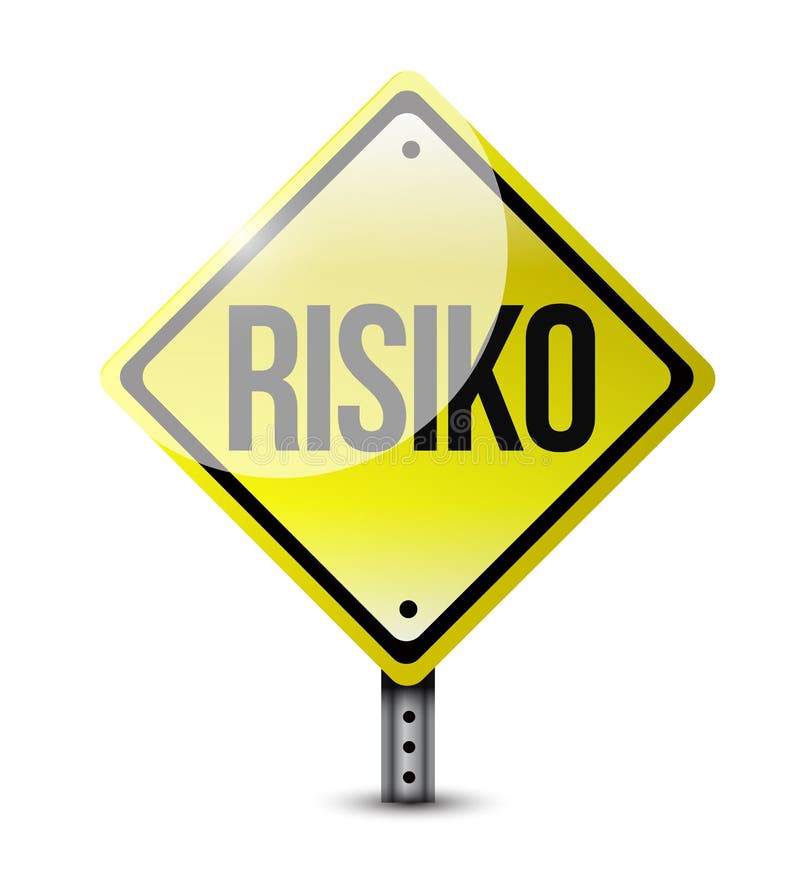 Risk German Road Sign Illustration Design Stock Illustration ...