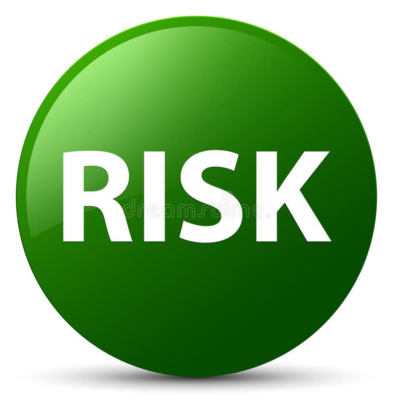 Risk with green arrow stock illustration. Illustration of diagram ...