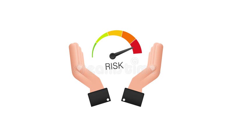 Risk Icon on Speedometer in Hands. High Risk Meter. Motion Graphics 4k ... Risk Icon on Speedometer in Hands. High Risk Meter. Motion Graphics 4k ...