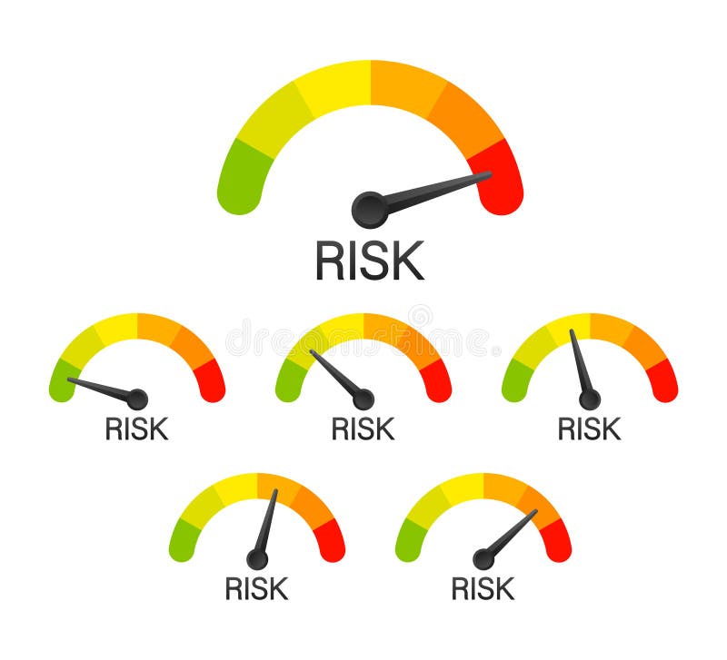 Risk Icon on Speedometer. High Risk Meter. Vector Illustration. Stock ... Risk Icon on Speedometer. High Risk Meter. Vector Illustration. Stock ...