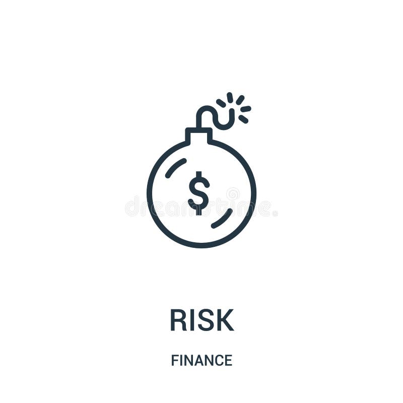 Risk Icon Vector from Finance Collection. Thin Line Risk Outline Icon ...