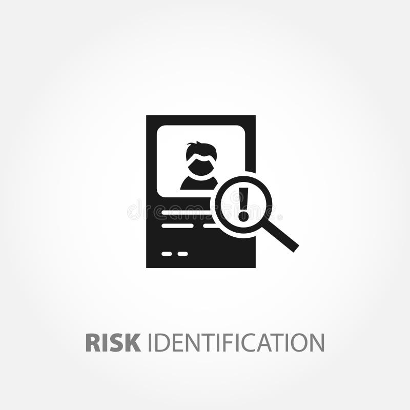 Risk IDENTIFY ICON. Identity Card Icon Stock Vector - Illustration of ...