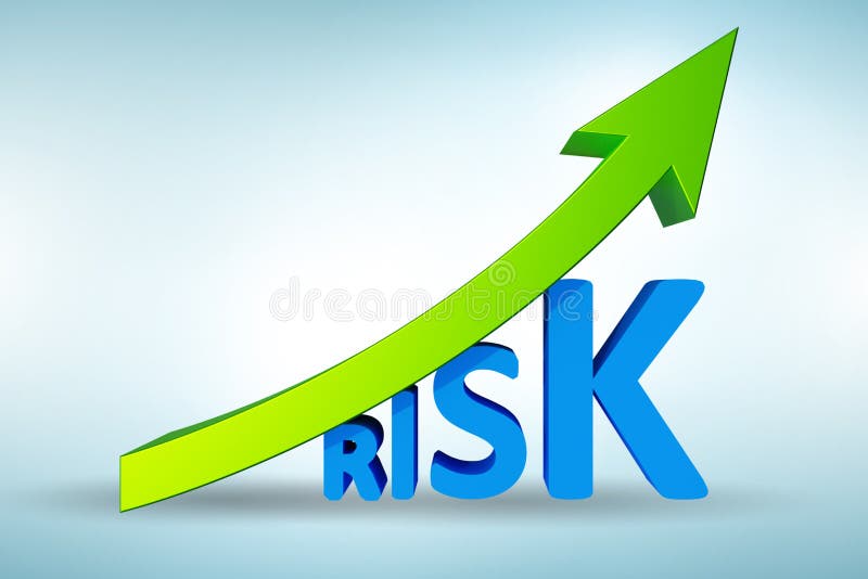 Risk Increase Concept in Management Stock Illustration - Illustration ...