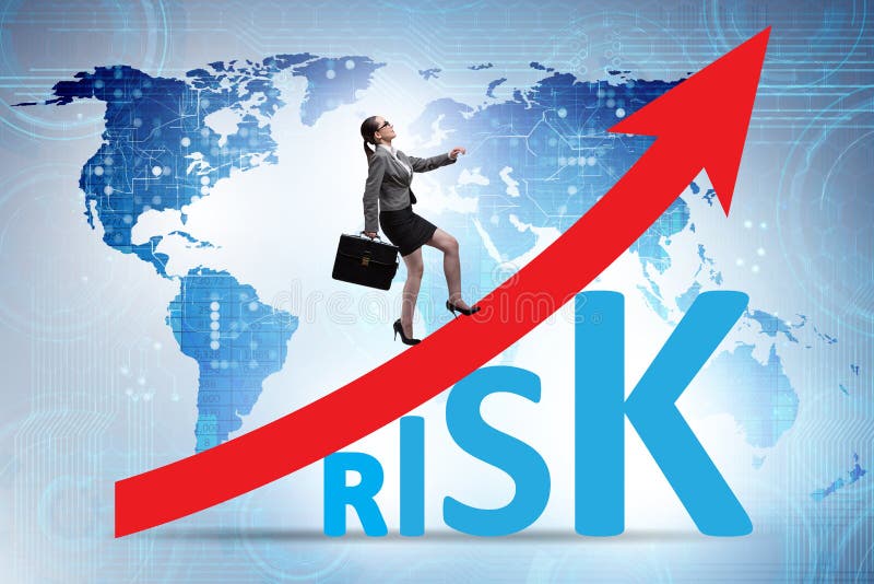 Risk Increase Concept in Management Stock Illustration - Illustration ...