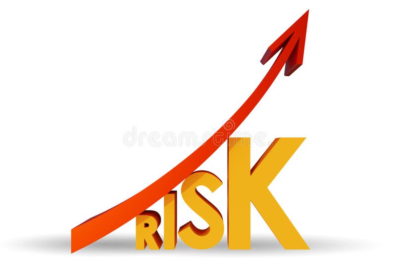 Risk Increase Concept in Management Stock Illustration - Illustration ...