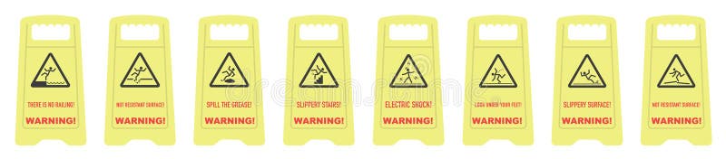 Risk of Injury. Different Types of Danger Stock Illustration ...