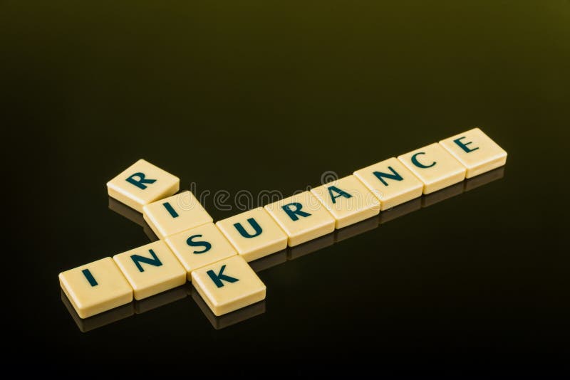 Risk insurance blocks stock photo. Image of learning - 58007658