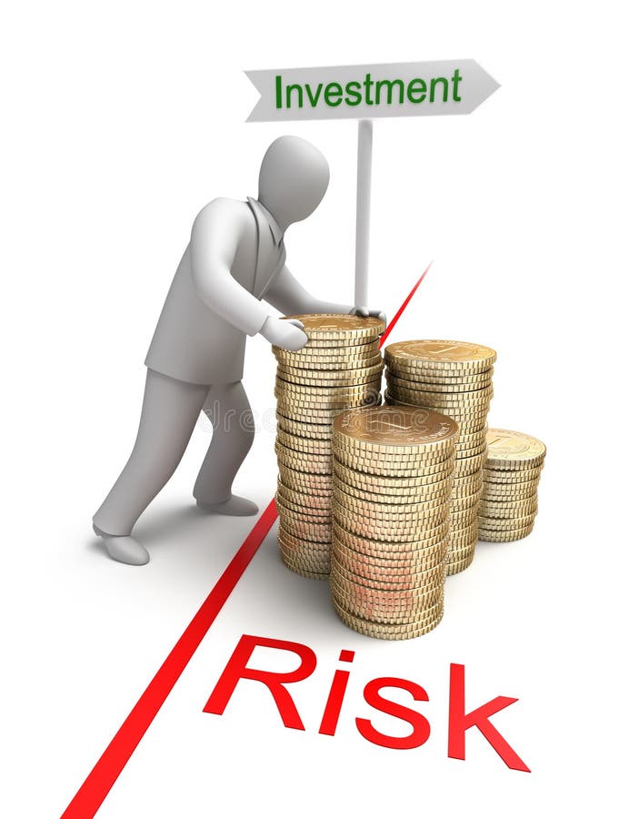 Investment Success and Risk Stock Illustration - Illustration of ...