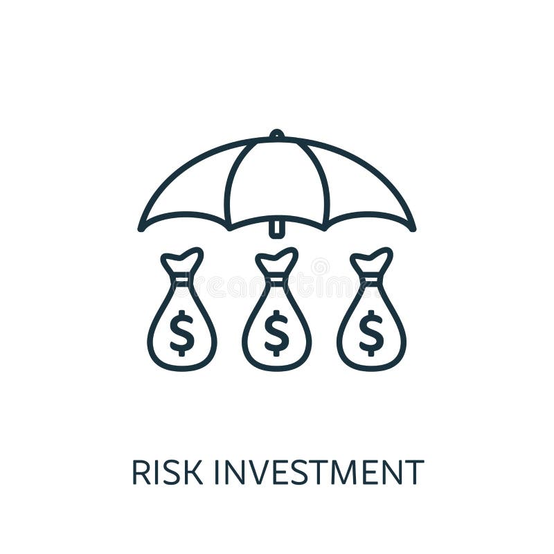 Risk Investment Icon Set. Four Simple Symbols in Diferent Styles from ...