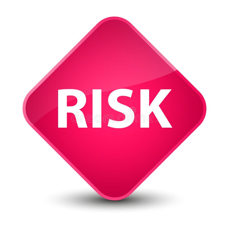 Risk Elegant Pink Diamond Button Stock Illustration - Illustration of ...