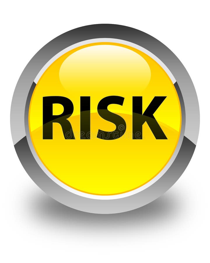 Risk Glossy Blue Round Button Stock Illustration - Illustration of ...