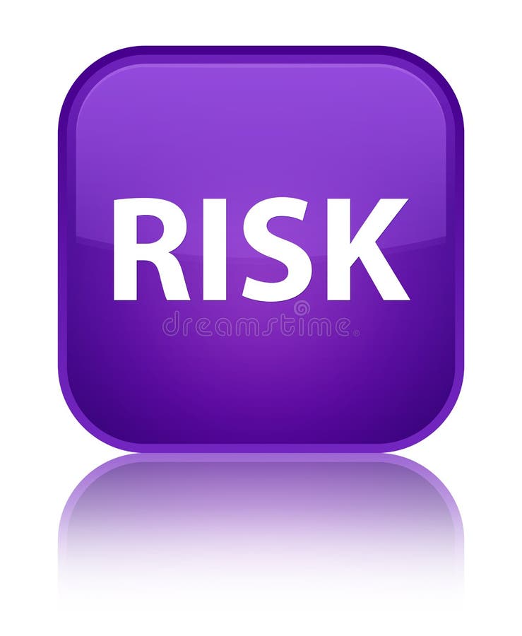 Risk Special Purple Square Button Stock Illustration - Illustration of ...