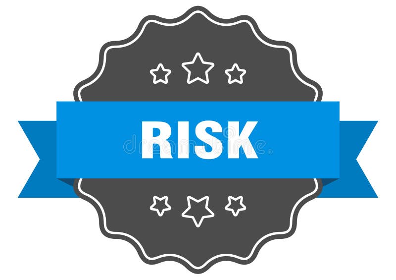 Risk label stock vector. Illustration of band, emblem - 194924274