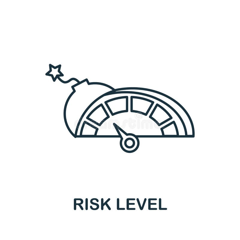 Risk Level Icon. Simple Element from Risk Management Collection ...
