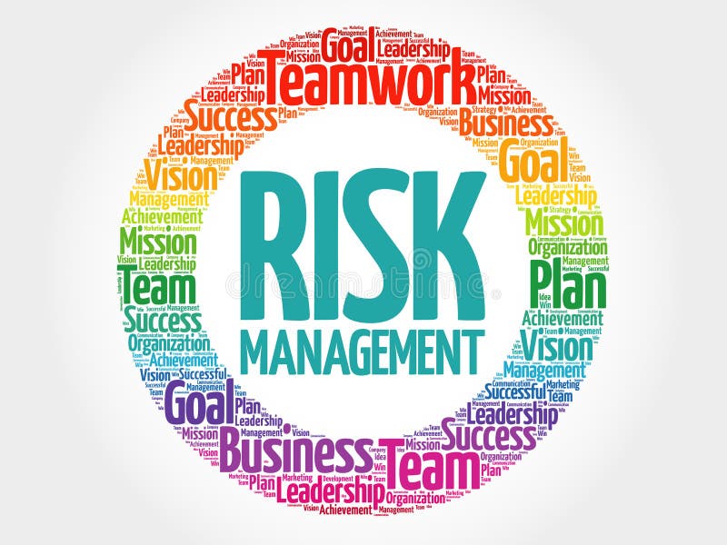 Risk Management Circle Word Cloud Stock Illustration - Illustration of ...