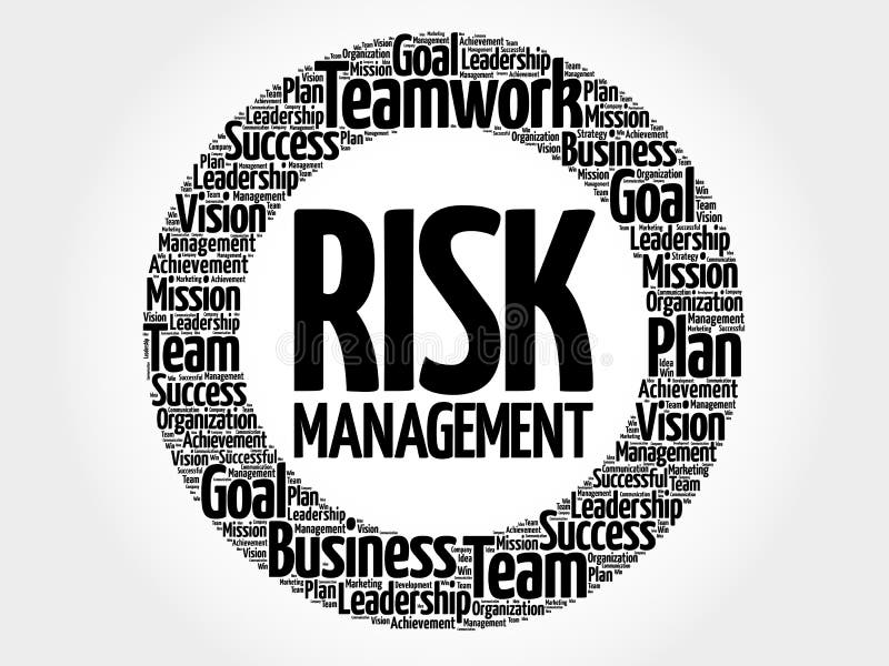 Risk circle word cloud stock illustration. Illustration of hazard ...