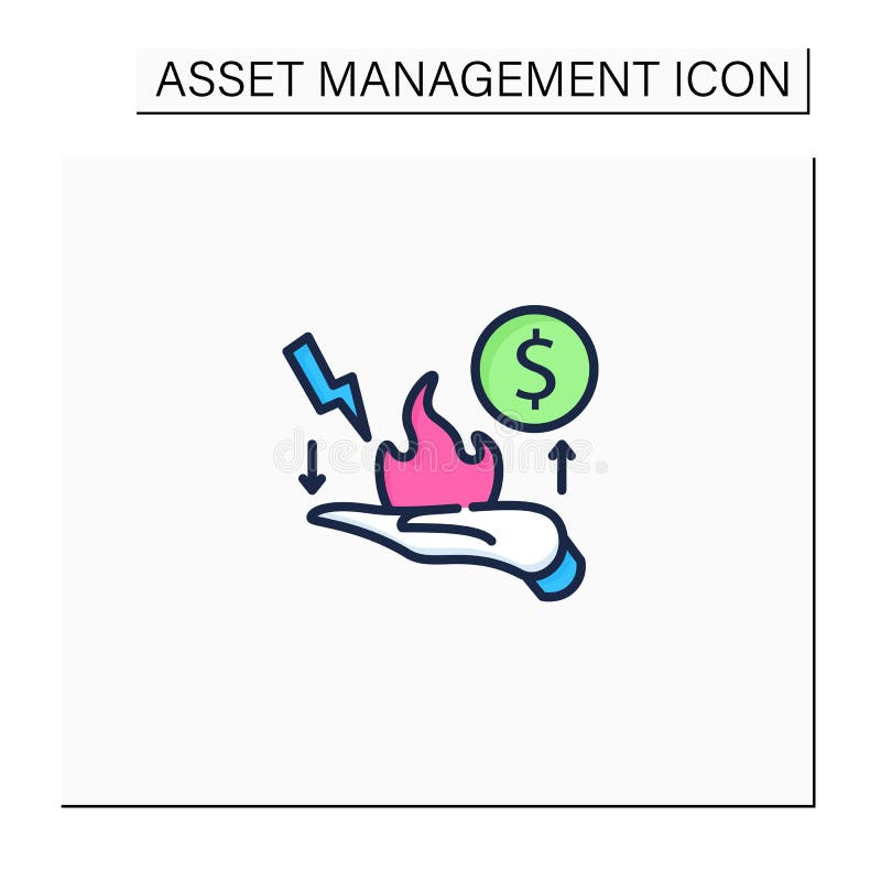 Risk management color icon stock vector. Illustration of wealth - 230460008
