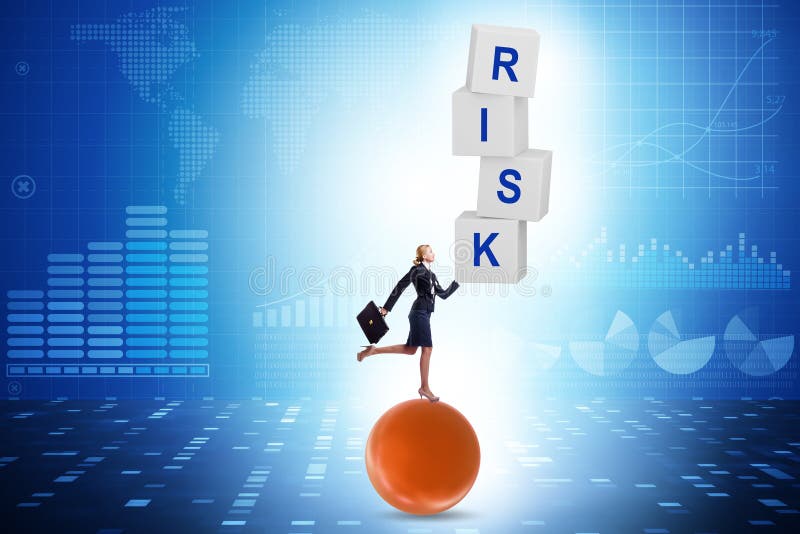 Risk Management Concept with Balancing Businessman Stock Photo - Image ...
