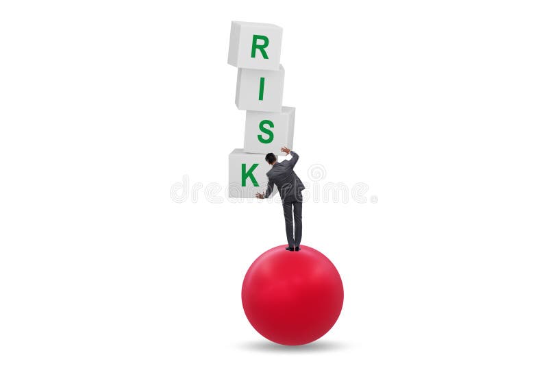 Risk Management Concept with Balancing Businessman Stock Image - Image ...