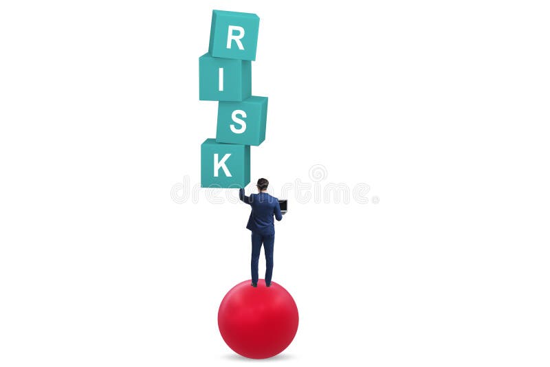 Risk Management Concept with Balancing Businessman Stock Photo - Image ...