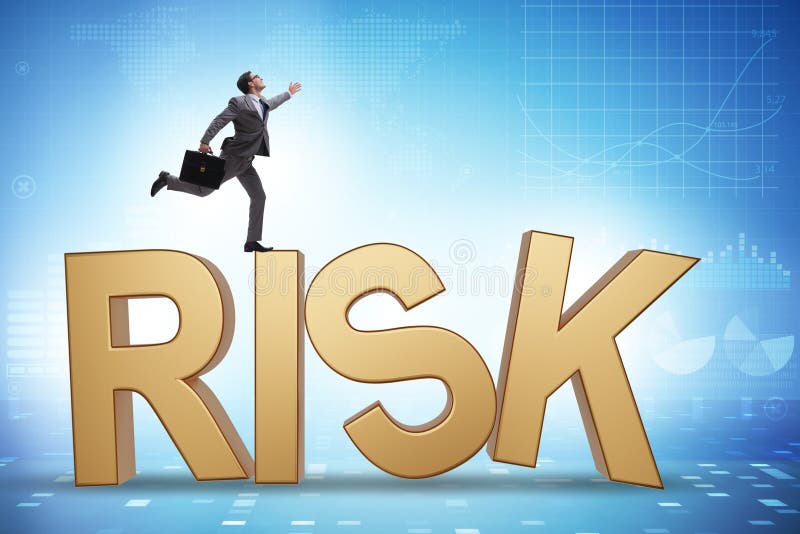 Risk Management Concept with Balancing Businessman Stock Photo - Image ...