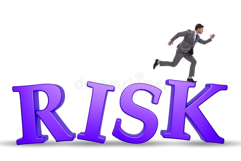 Risk Management Concept with Balancing Businessman Stock Photo - Image ...
