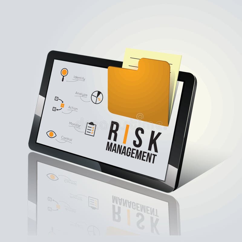 Risk Management Concept. Vector Illustration Decorative Design Stock ...