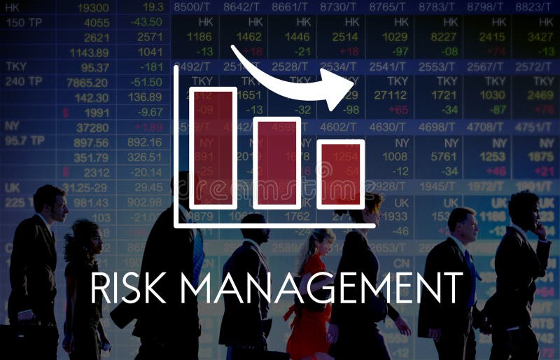 Risk Management Diagram Graph Arrow Concept Stock Illustration ...