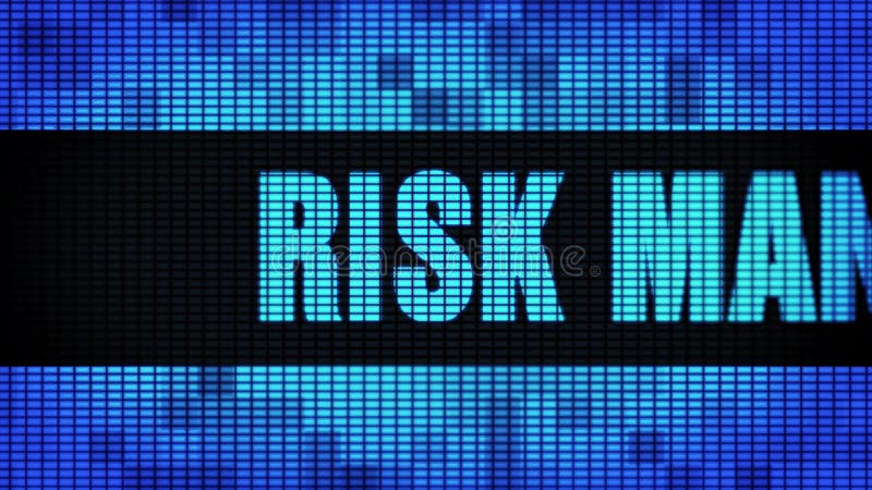Risk Management Side Text Scrolling LED Wall Pannel Display Sign Board ...
