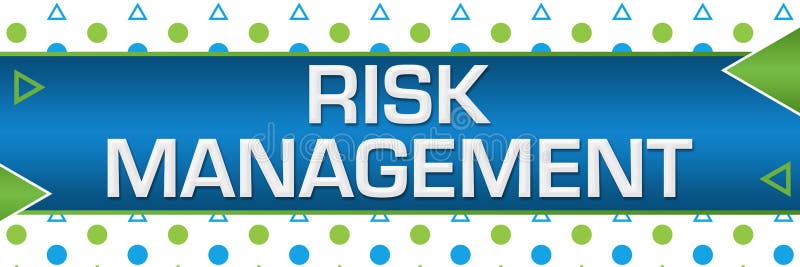Risk Management Blue Background Stock Illustration - Illustration of ...
