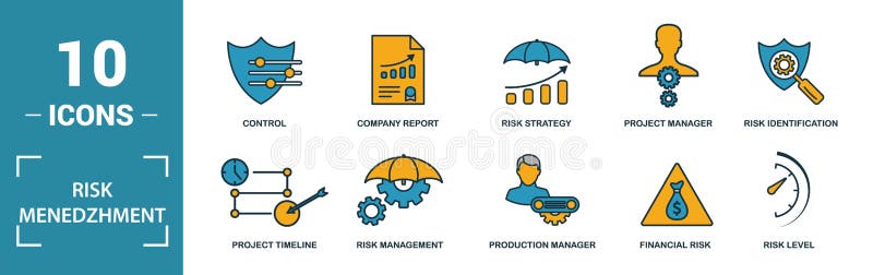 Risk Plan Icon Set. Four Simple Symbols in Diferent Styles from Risk ...